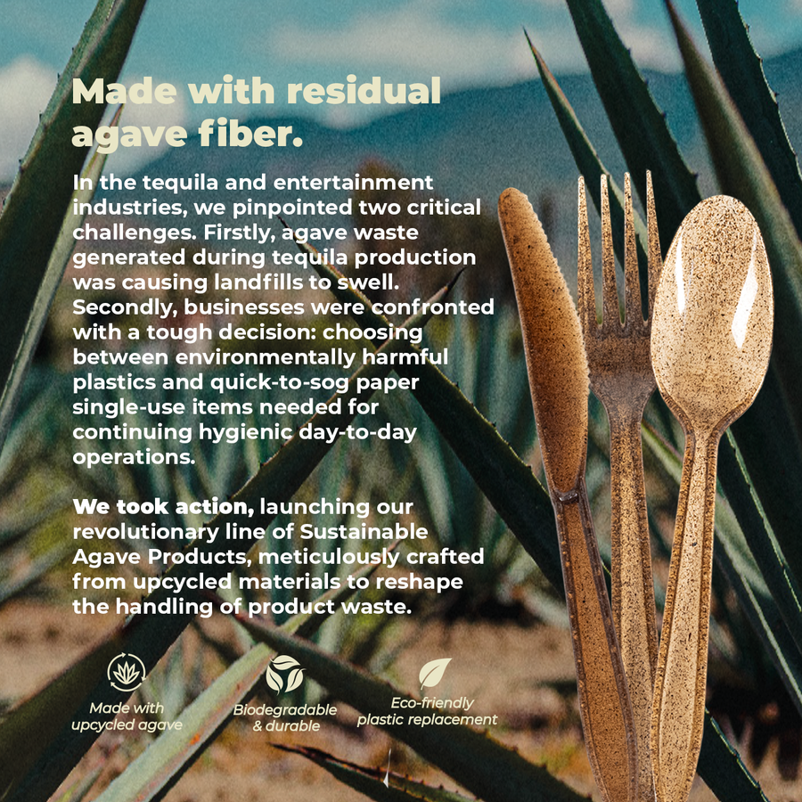 Biodegradable Agave Cutlery Kits | Sustainable Agave Company